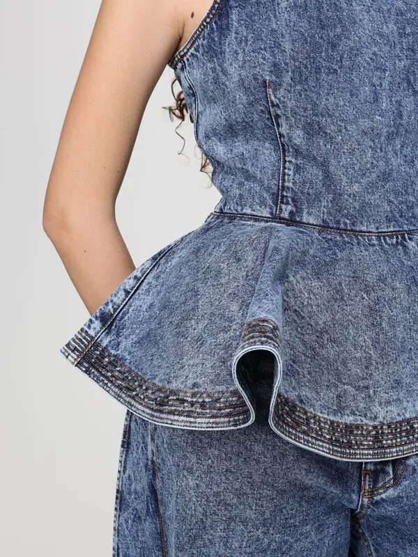 Alaïa Cotton Denim Top