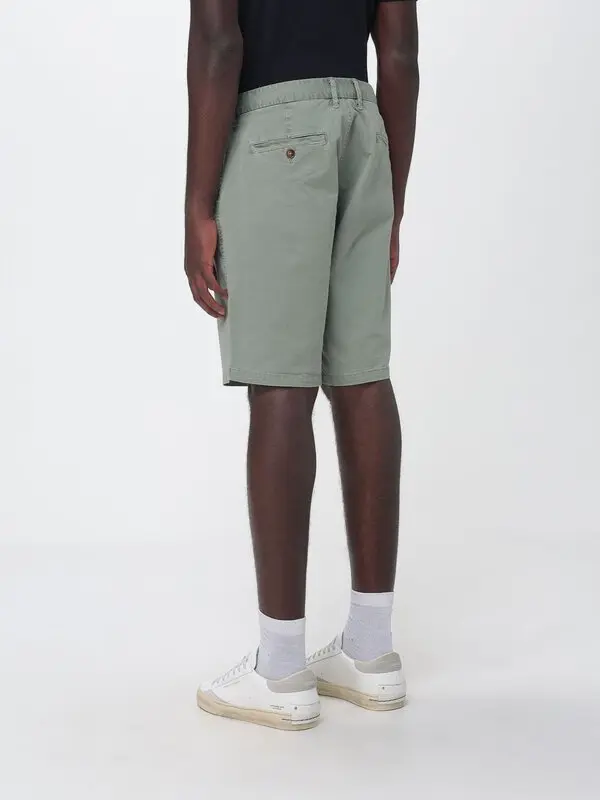 BLAUER. Stretch Cotton Chino Shorts - Olive