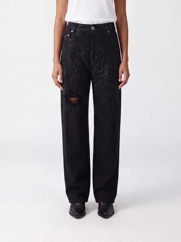 GOLDEN GOOSE Embellished Ripped Jeans