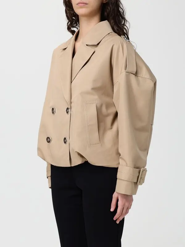 Pinko Short Double-breasted Trench Coat