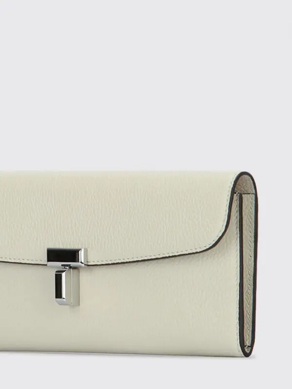 TOTEME T-lock Grained Leather Wallet