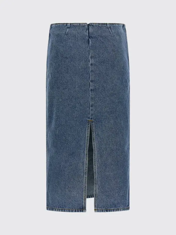 Magda Butrym Cotton Denim Midi Skirt