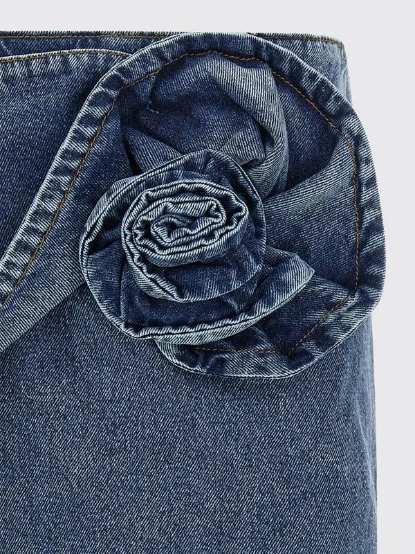 Magda Butrym Cotton Denim Midi Skirt