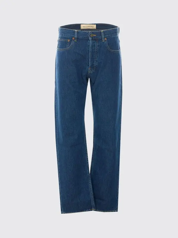 Valentino Garavani Straight Fit Cotton Denim Jeans