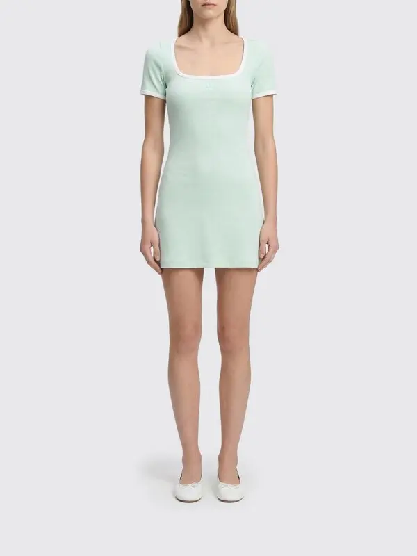 COURREGES Mini Cotton Dress