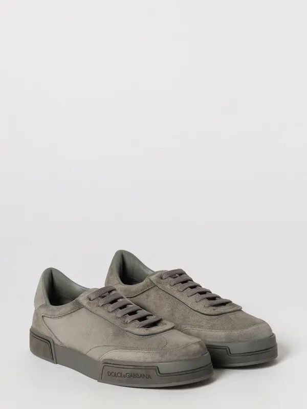 Dolce & Gabbana Portofino Light Suede Sneakers - Grey
