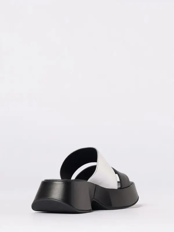 VIC MATIE Leather Sandals - Black