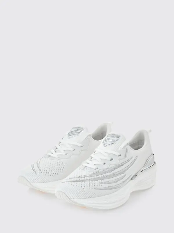 PLEIN SPORT Iron Tiger Polyester Sneakers - White