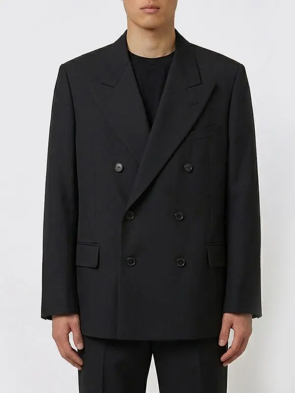 Dries Van Noten Wool And Mohair Double-breasted Blazer