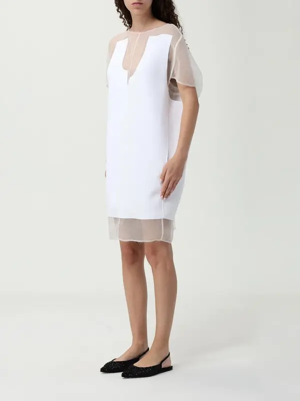 Khaite Sheer Overlay Dress