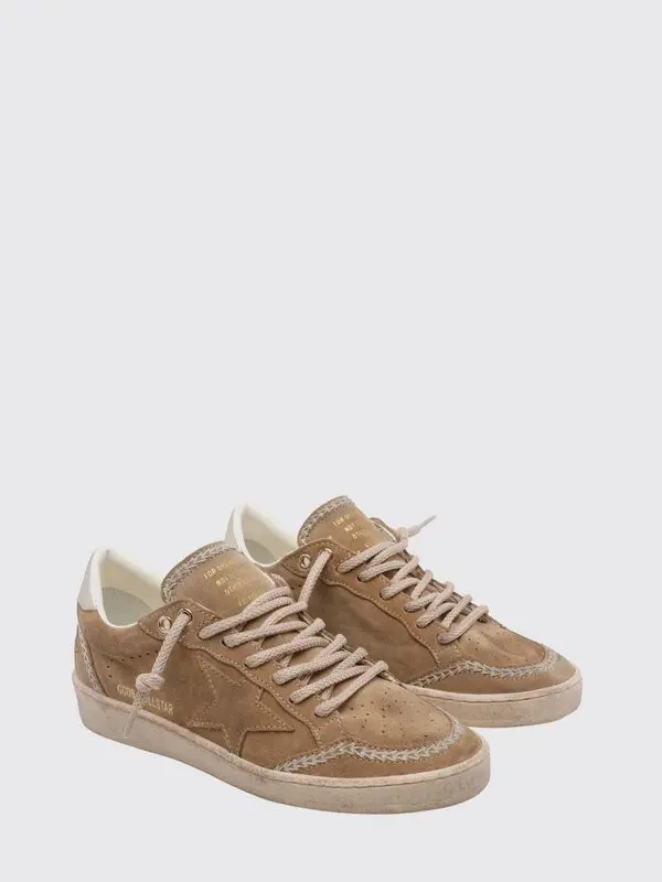 GOLDEN GOOSE Ball Star Distressed Suede Low-top Sneakers