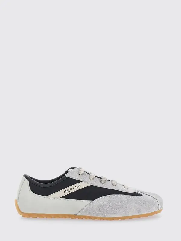 Alexander McQueen Boxe Low-top Sneakers In Calfskin And Nylon