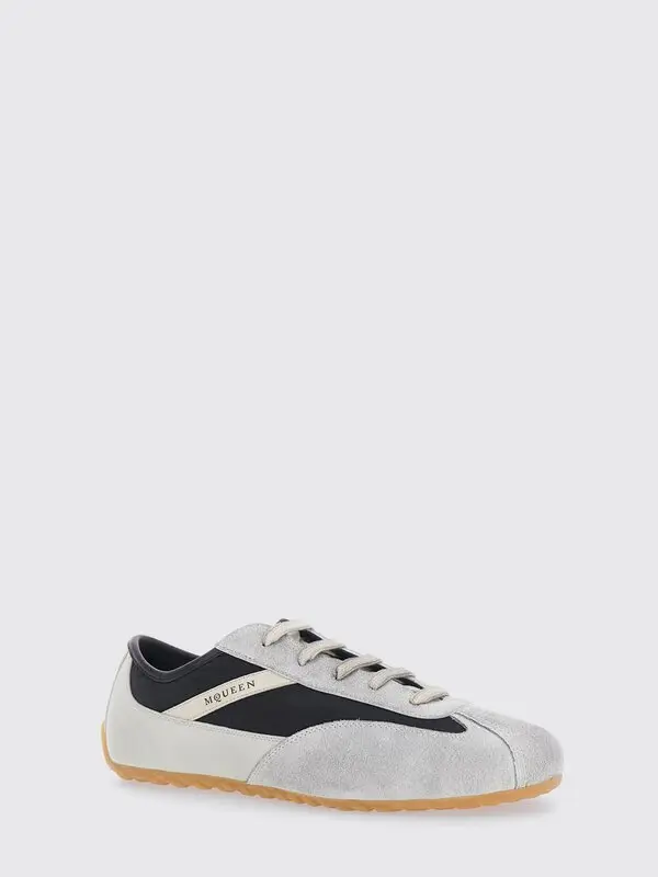Alexander McQueen Boxe Low-top Sneakers In Calfskin And Nylon