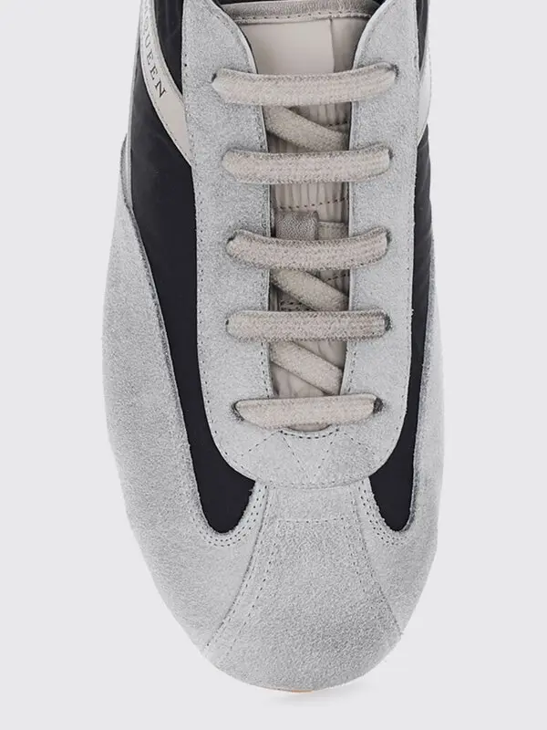 Alexander McQueen Boxe Low-top Sneakers In Calfskin And Nylon