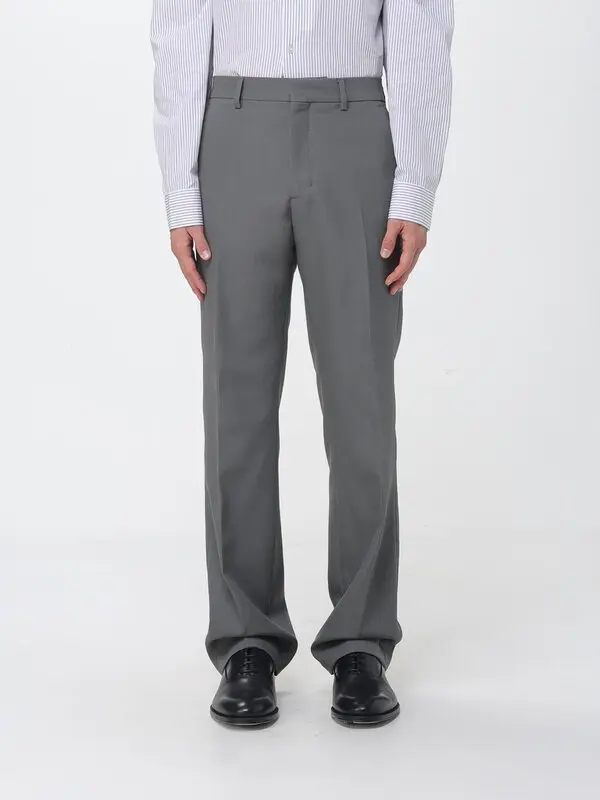 AMI Paris Straight Wool Trousers