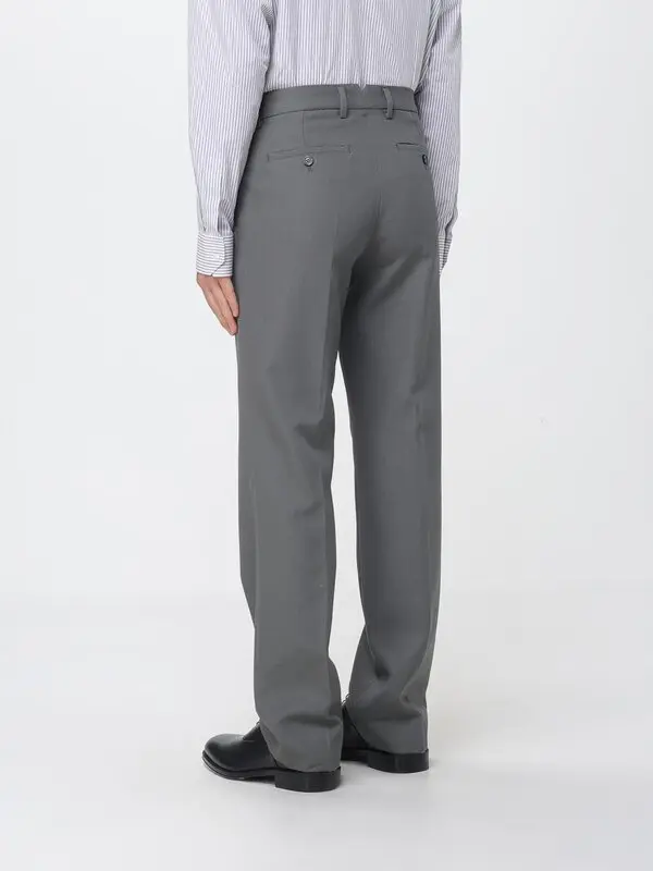 AMI Paris Straight Wool Trousers