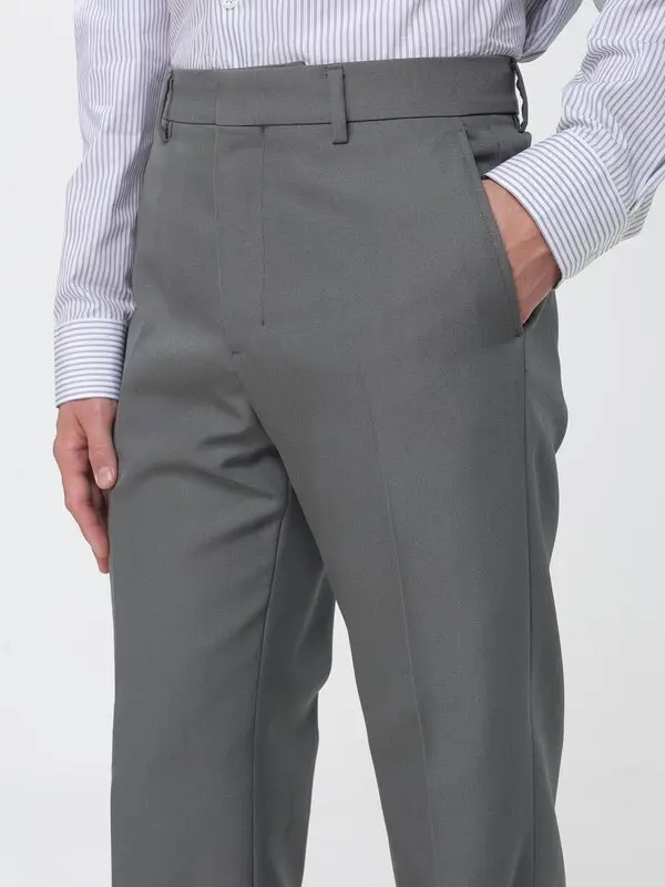 AMI Paris Straight Wool Trousers