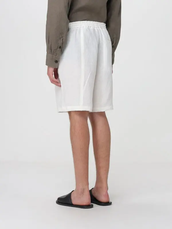 Emporio Armani Linen Shorts - White