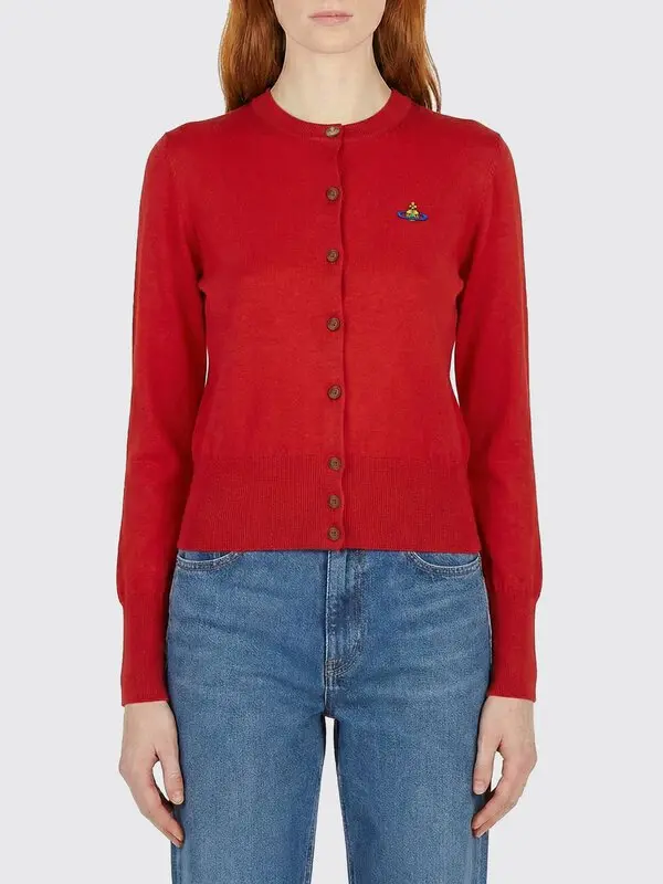 VIVIENNE WESTWOOD Wool Cardigan - Red