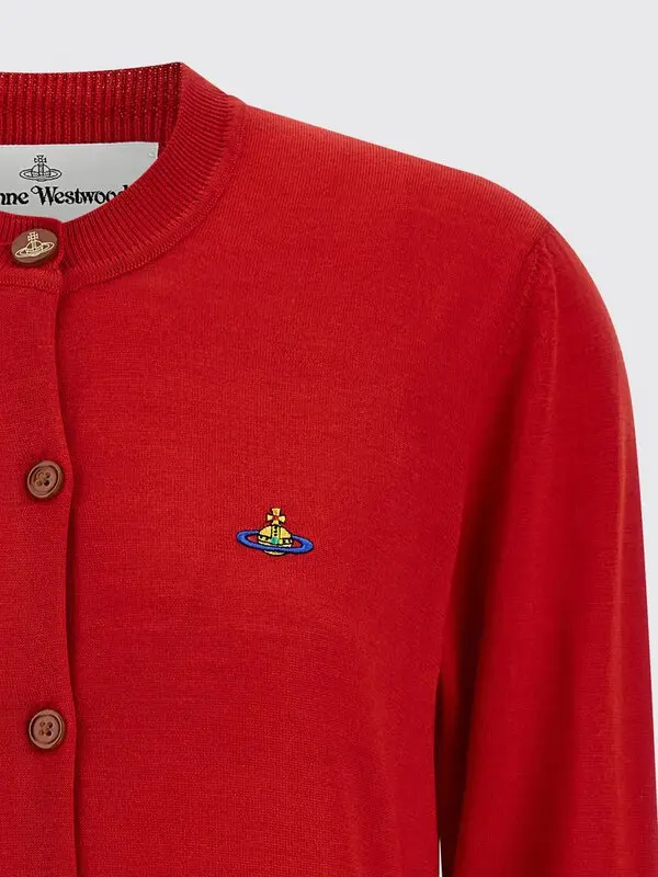 VIVIENNE WESTWOOD Wool Cardigan - Red
