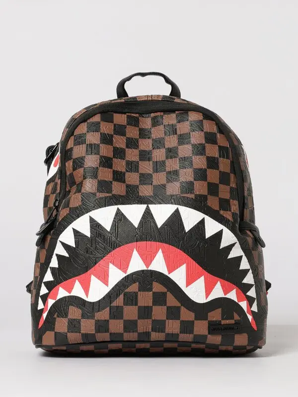 SPRAYGROUND Check 2 Emboss Savage Saffiano Faux Leather Check Backpack