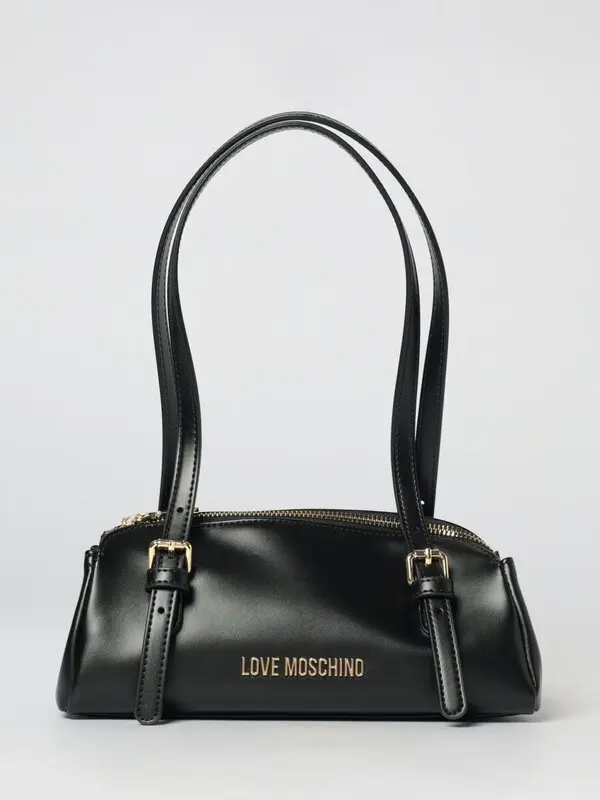 Moschino Faux Leather Bag - Black