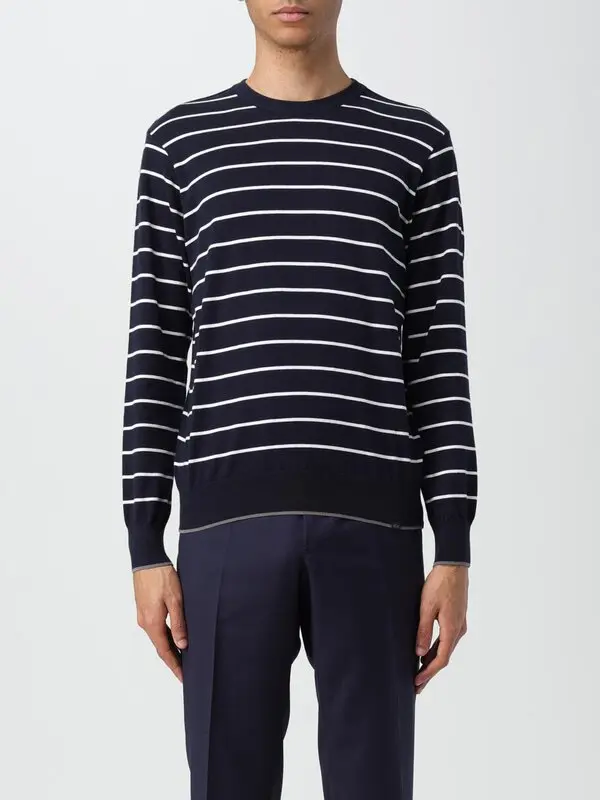 Paul & Shark Striped Crew Neck Jumper - Fa01