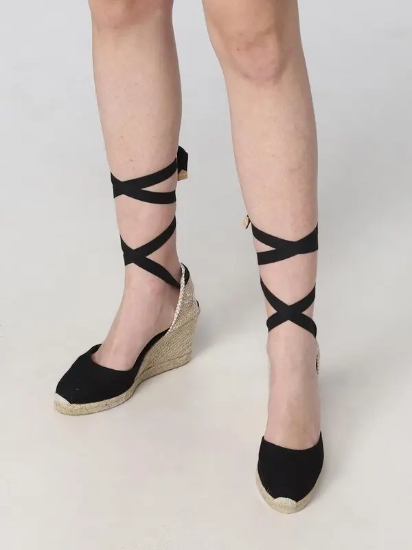 CastaÑer Espadrille Wedge Sandals With Tie Fastening