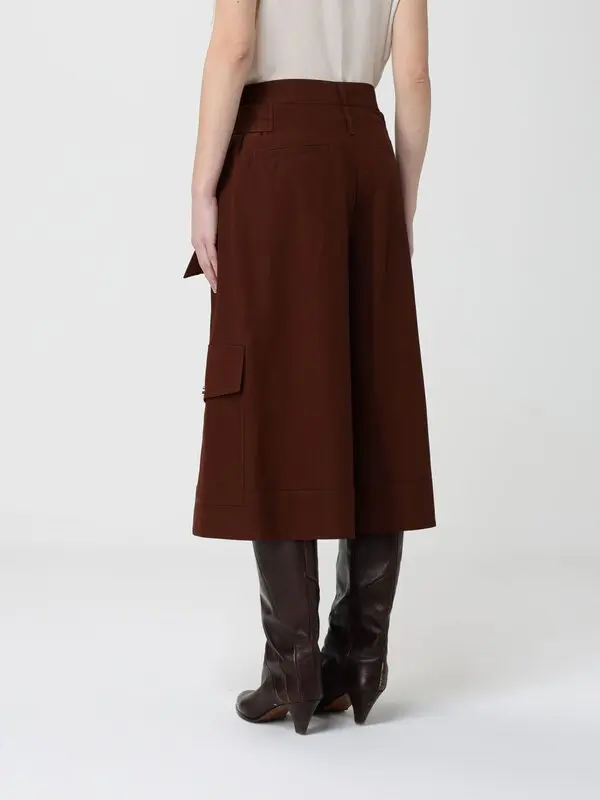 Pinko Cotton Twill Bermuda Shorts With Belt