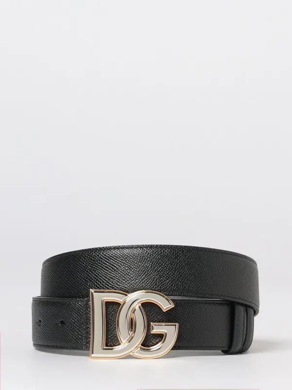 Dolce & Gabbana Grained Leather Belt