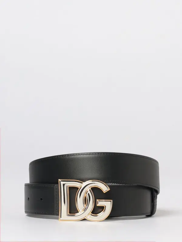 Dolce & Gabbana Grained Leather Belt
