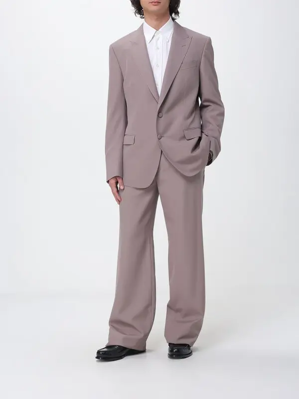 Dolce & Gabbana Single Breasted Wool Blazer - Brown