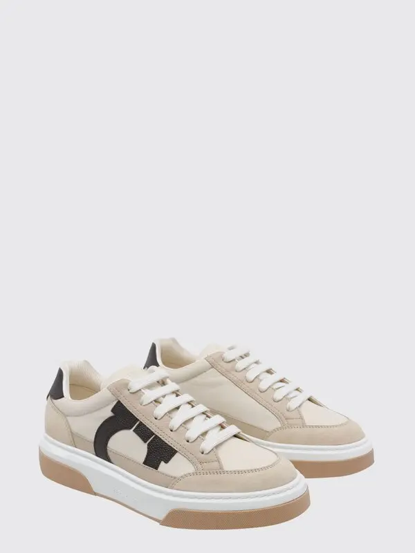FERRAGAMO Gancini Leather Sneakers