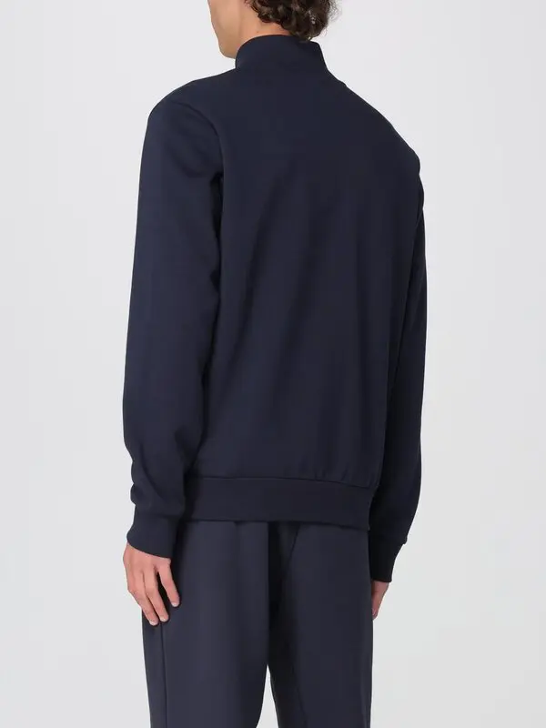 BOSS Zip-up Sweatshirt With Stand Collar - Blue