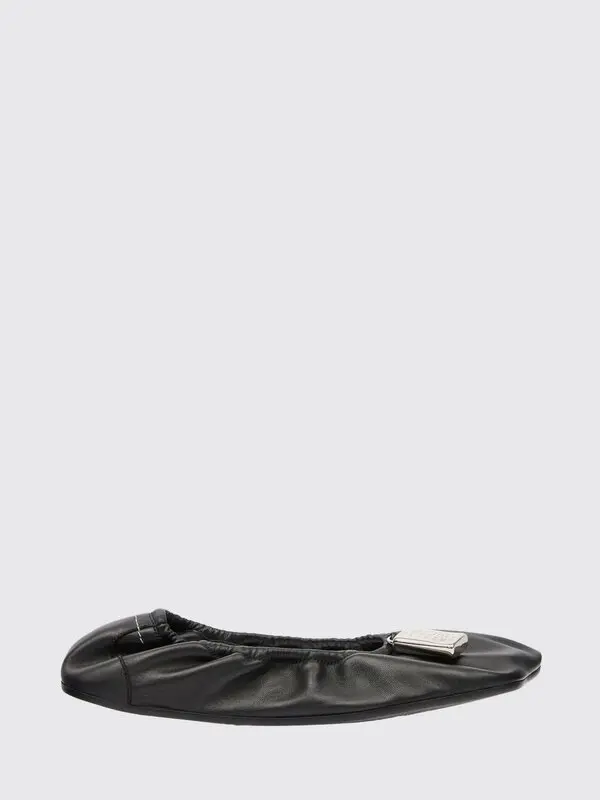 MAISON MARGIELA Anatomic Tabi Leather Ballet Flats - Black