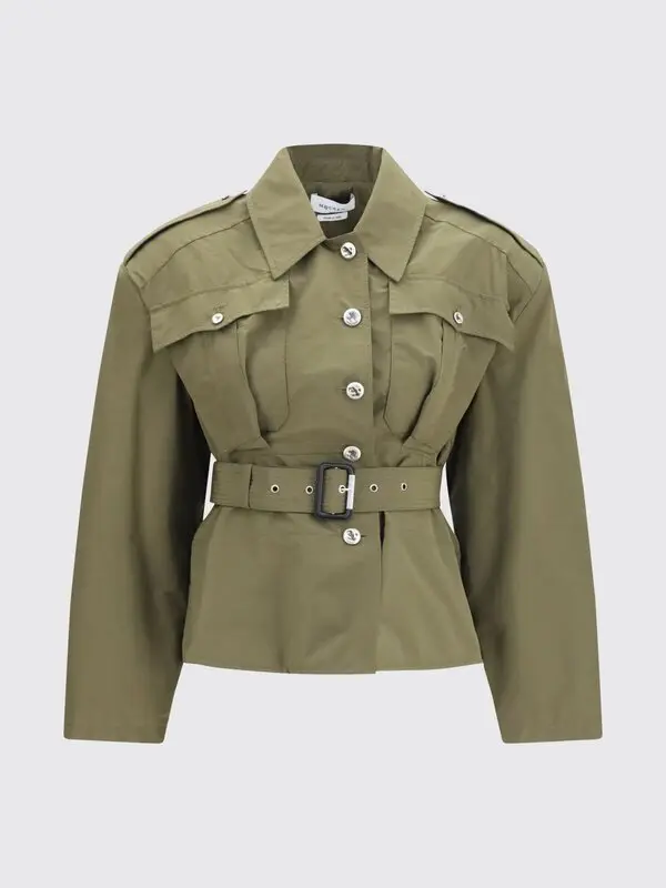 Alexander McQueen Belted Cotton-blend Shirt Jacket With Epaulettes And Patch Pockets