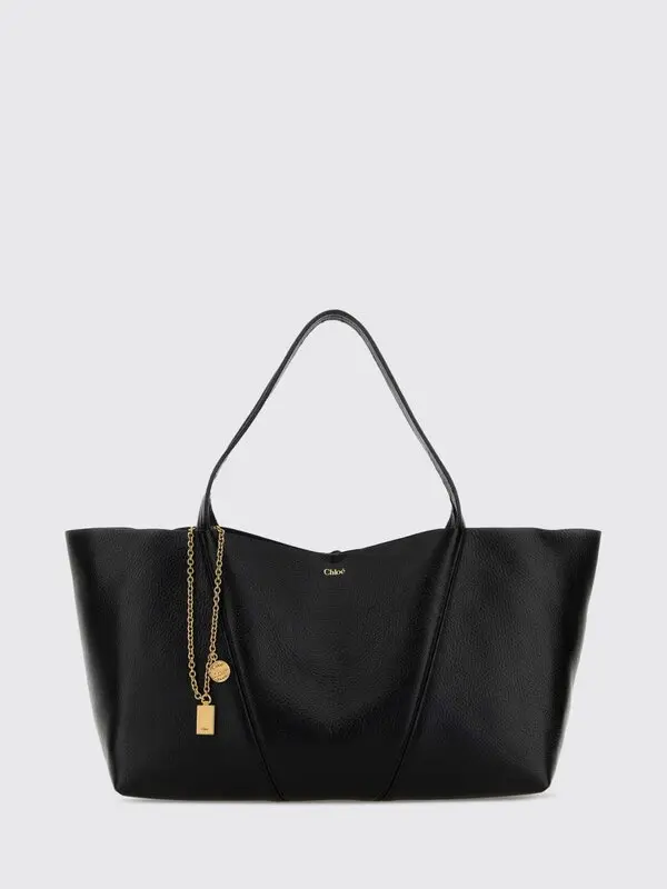 Chloé East-west Spin Bag In Grained Leather