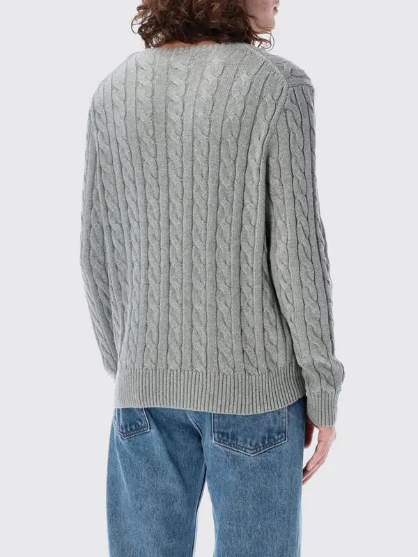 Polo Ralph Lauren Cable Knit Crewneck Jumper - Grey