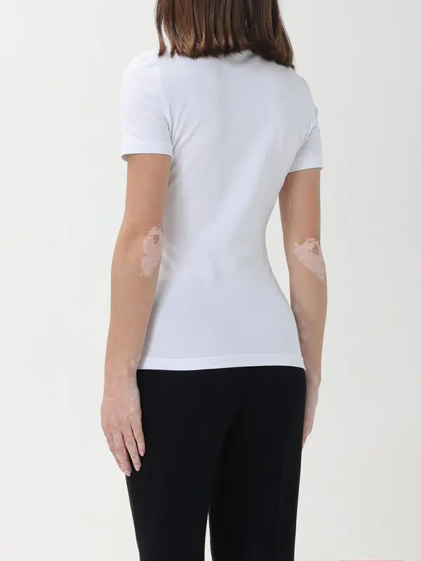 Just Cavalli Embellished Tiger Logo T-shirt - White