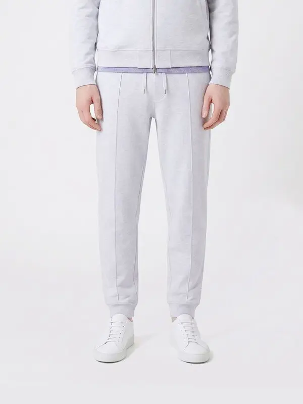 Brunello Cucinelli Cotton Blend Jogging Trousers - Grey