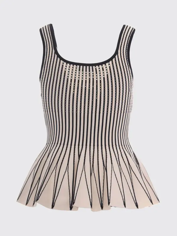 Elisabetta Franchi Two Tone Viscose Knit Top
