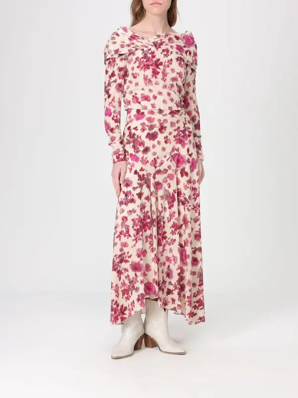 Isabel Marant Étoile Floral Print Draped Blouse - Pink