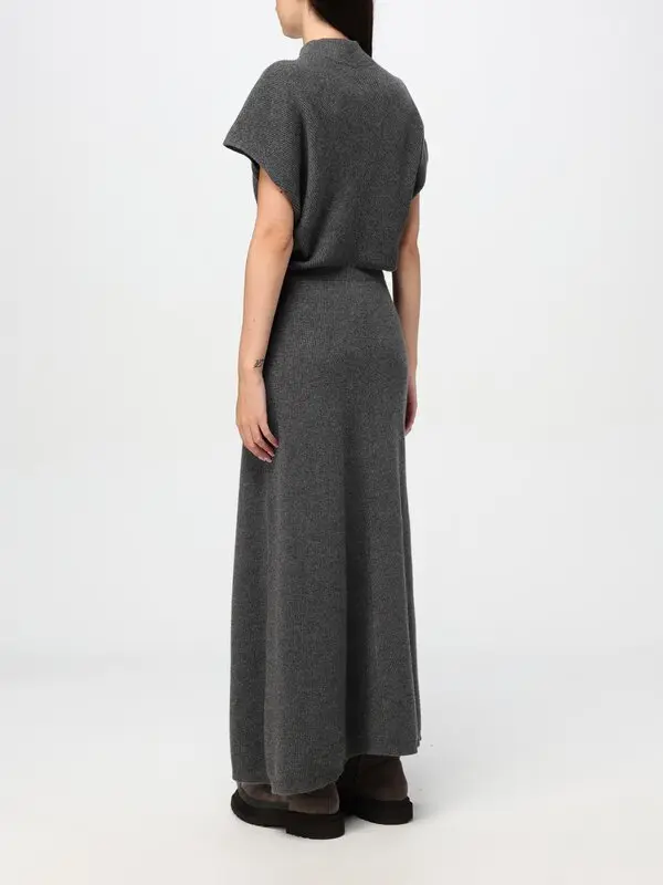 Brunello Cucinelli Ribbed Knit Maxi Dress