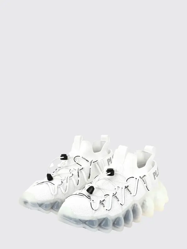 PLEIN SPORT Lace Up Sneakers - White