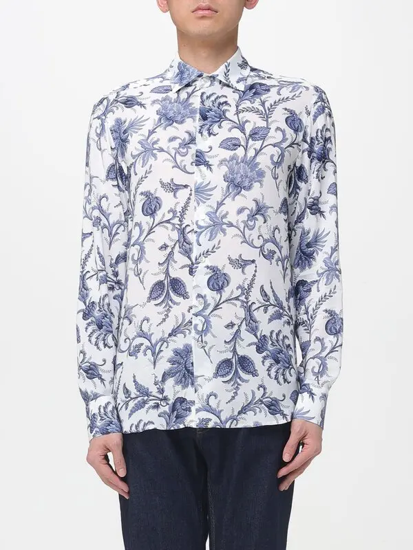 Etro Casual Silk Shirt With Paisley Print