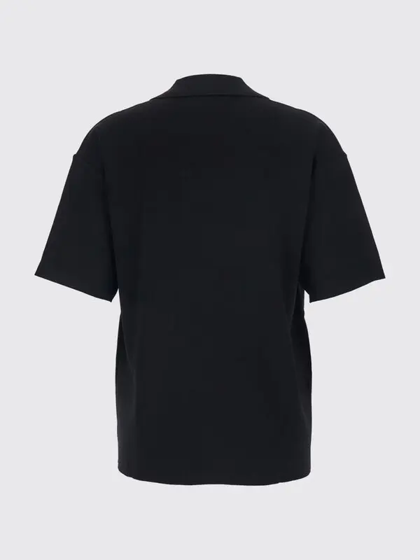 PAROSH P.a.r.o.s.h. Dropped Shoulder Polo Shirt In Viscose Blend
