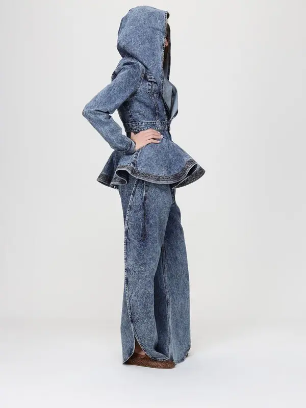 Alaïa Denim Hooded Jacket
