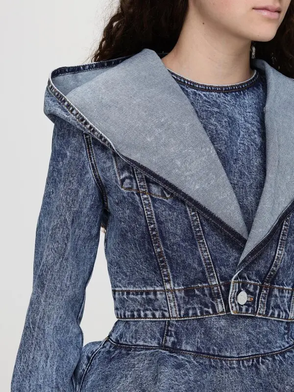 Alaïa Denim Hooded Jacket