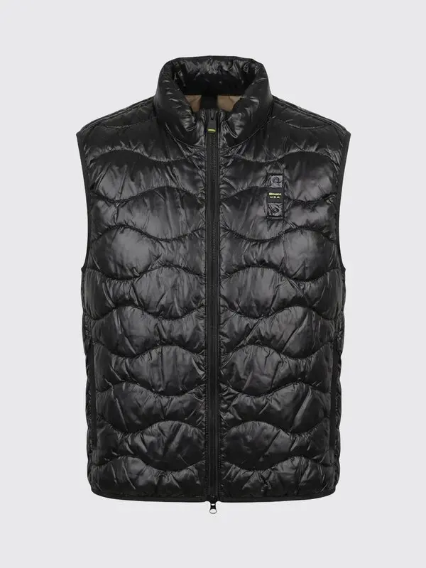 BLAUER. Padded Nylon Vest - Black