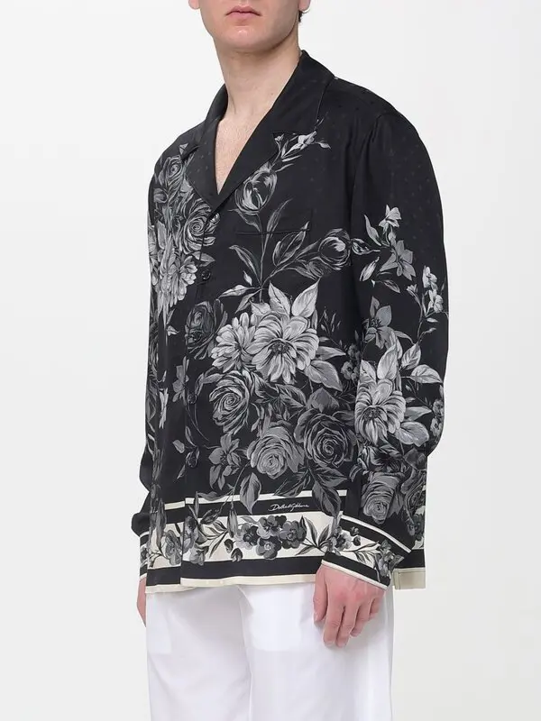 Dolce & Gabbana Silk Shirt With Floral Print